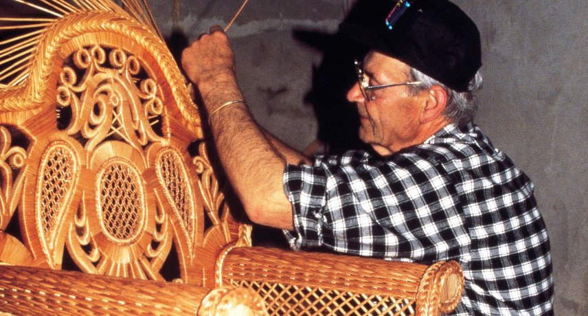 Trabajo de mimbre de Madeira